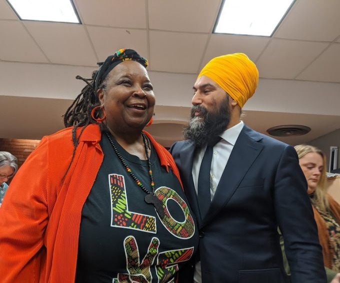 NDP leader Jagmeet Singh apologizes to Dr. Lynn Jones and the African ...